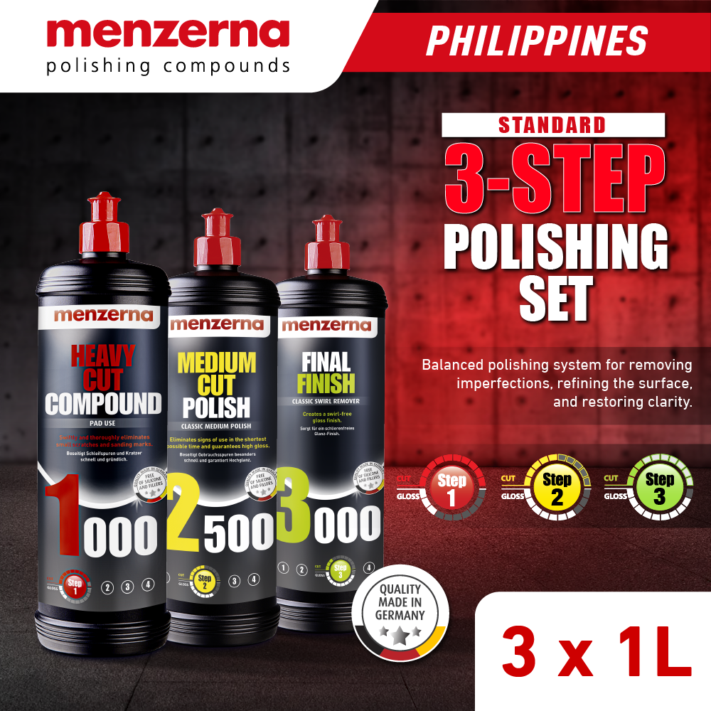 Menzerna Standard 3-Step Polishing Set for Cars / Auto | Shopee Philippines