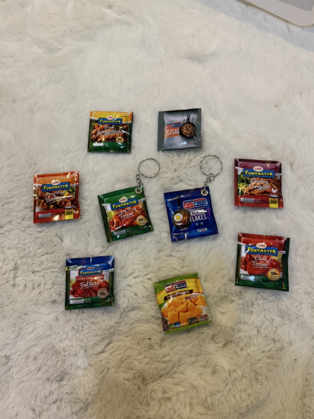 Pinoy Food Ready to Cook Pinoy Snacks Trinket Miniature Keychain by ...