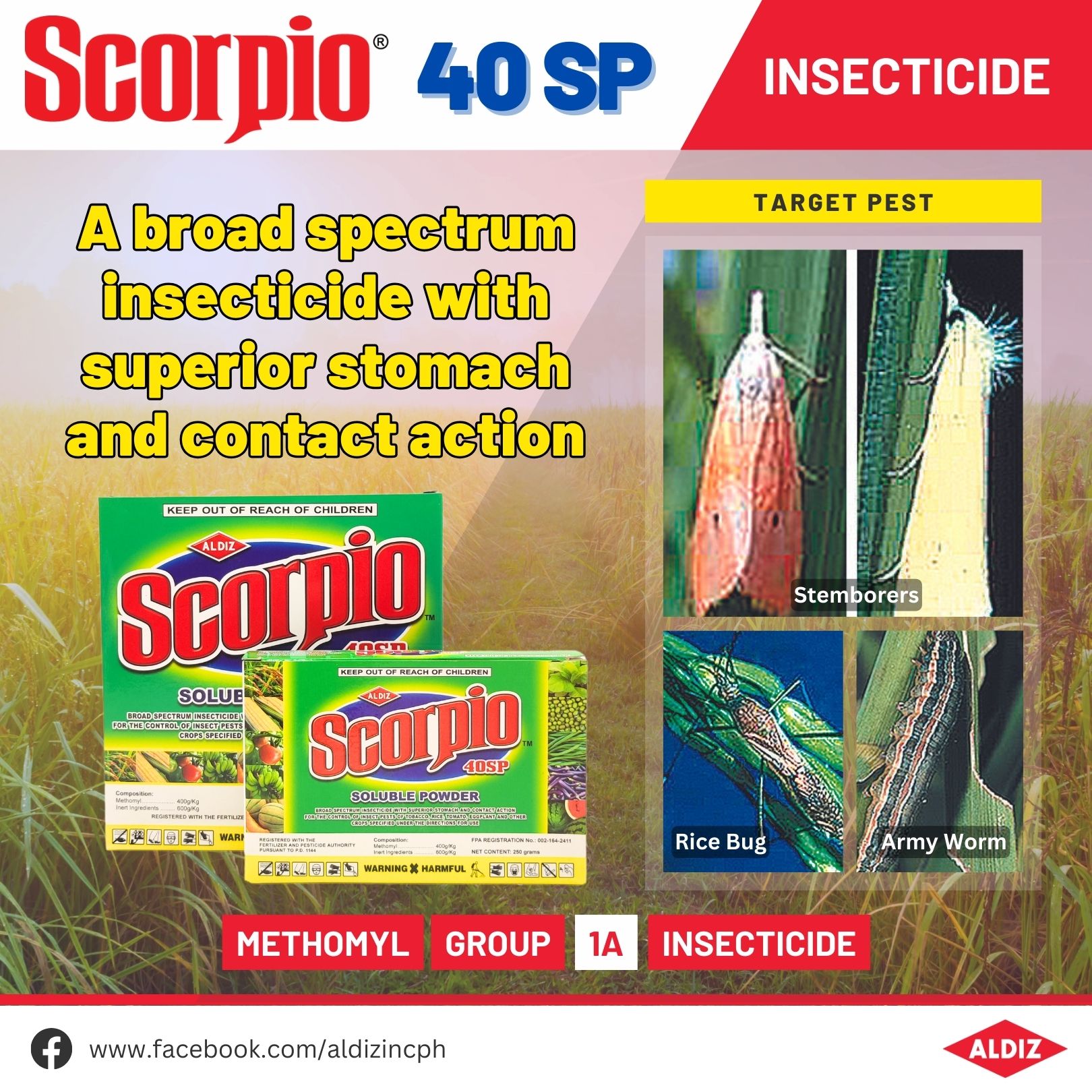 Scorpio 40Sp 500g / 250g / 100g Water Soluble Insecticide by Aldiz ...