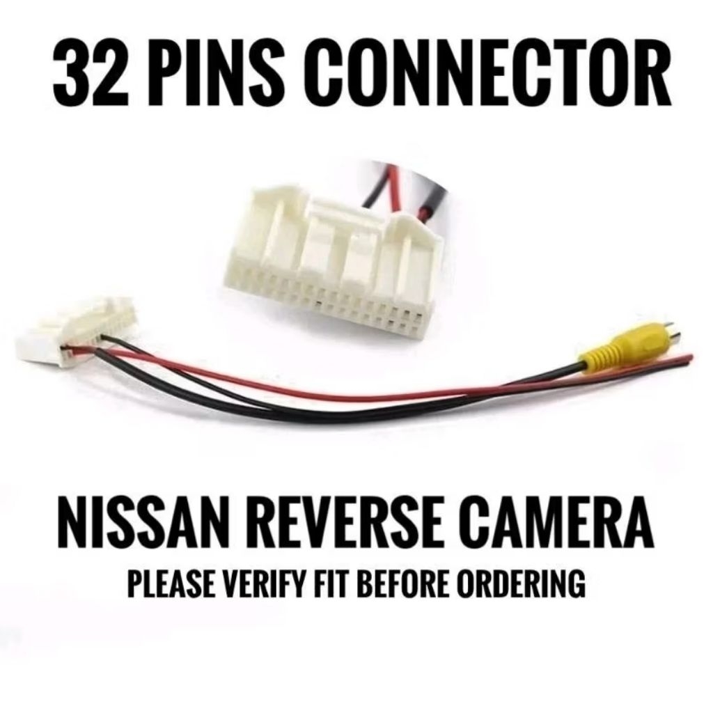 Nissan Reverse Camera Connector Harness Rear View Parking 32pin 40pin ...