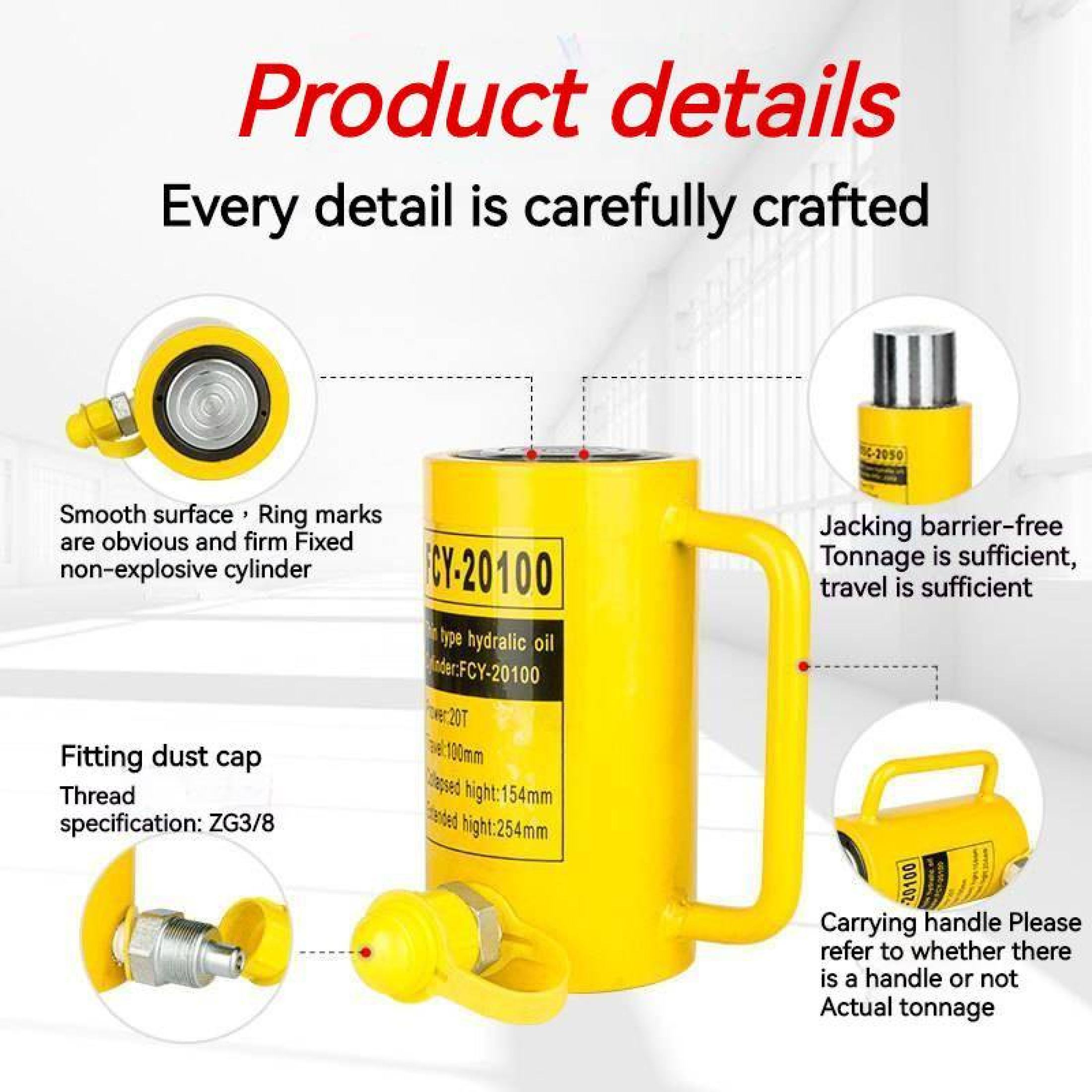 Hydraulic vertical thin split hydraulic jack Bridge large tonnage ...