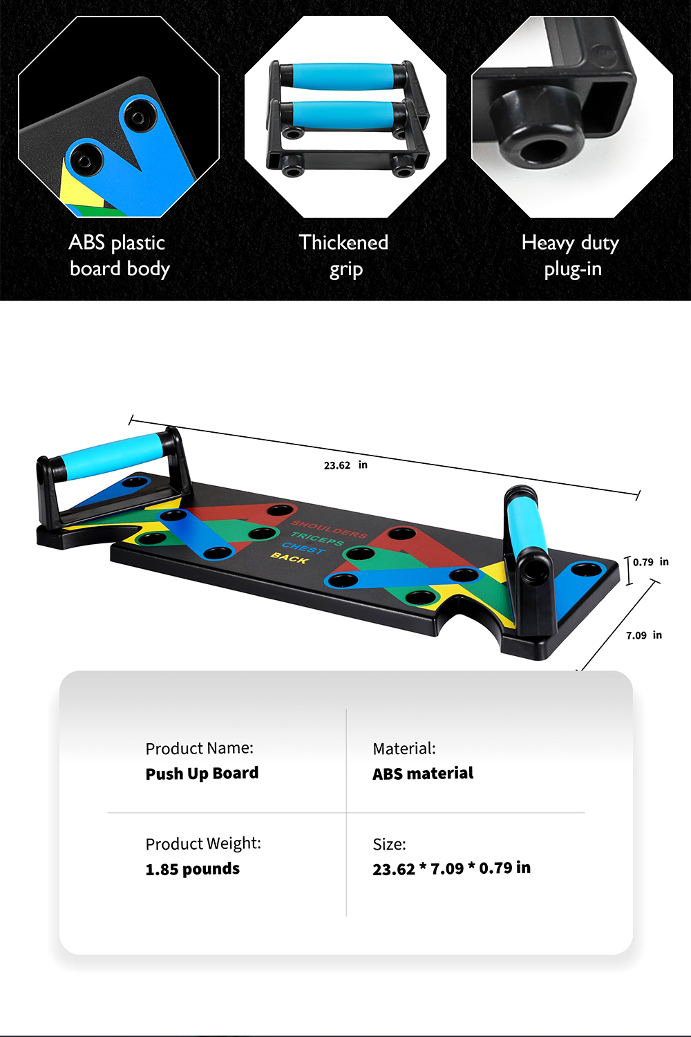 The Ultra Push System Push-up Bracket Board Portable For Home Fitness ...
