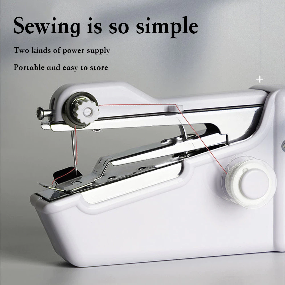 Portable&Cordless Handheld Sewing Machine Fast & Easy To Use DIY ...