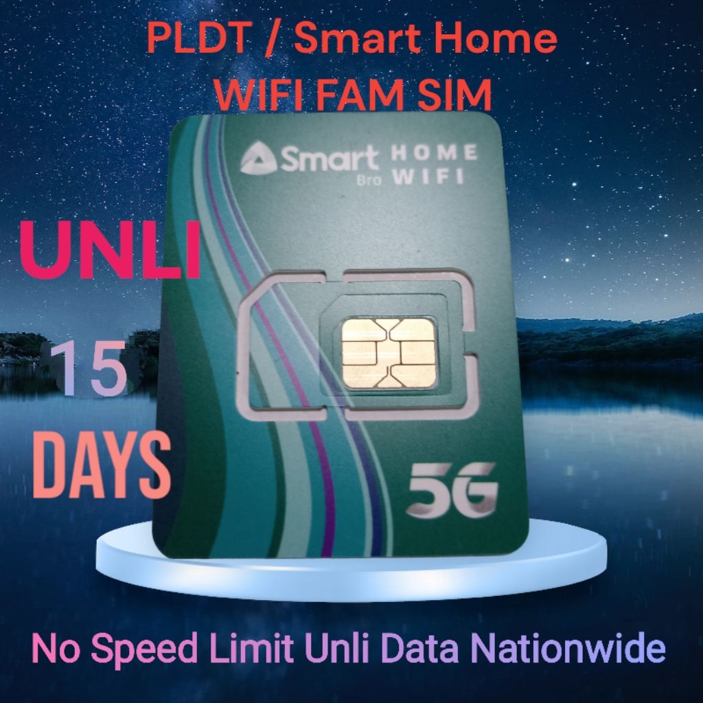 SMARTBRO / PLDT HOME PREPAID FAMSIM With Unli data 15 Days | Shopee ...