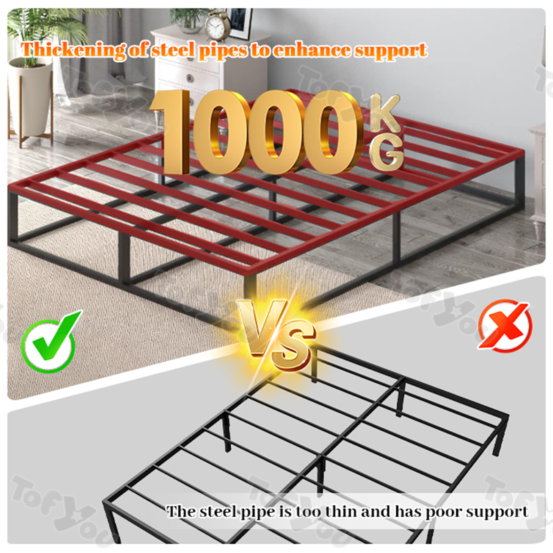 Royal Minimalist Iron Bed Frame Metal bed frame Iron Bed Frame steel ...