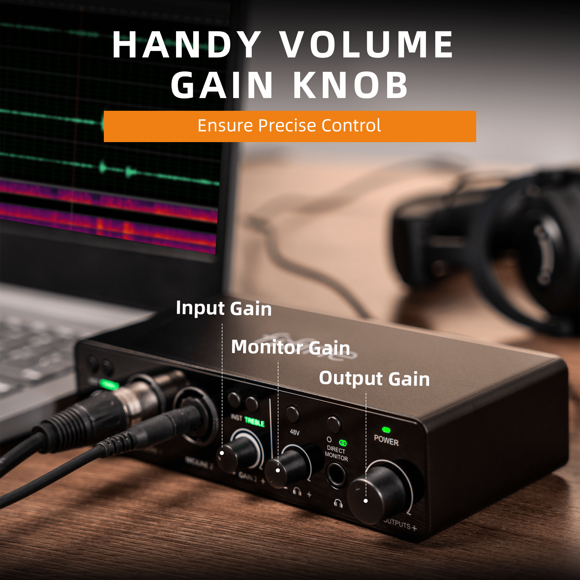 Fifine Ampli3 Type-C Audio Interface 2 Channel USB Treble Sound Card ...