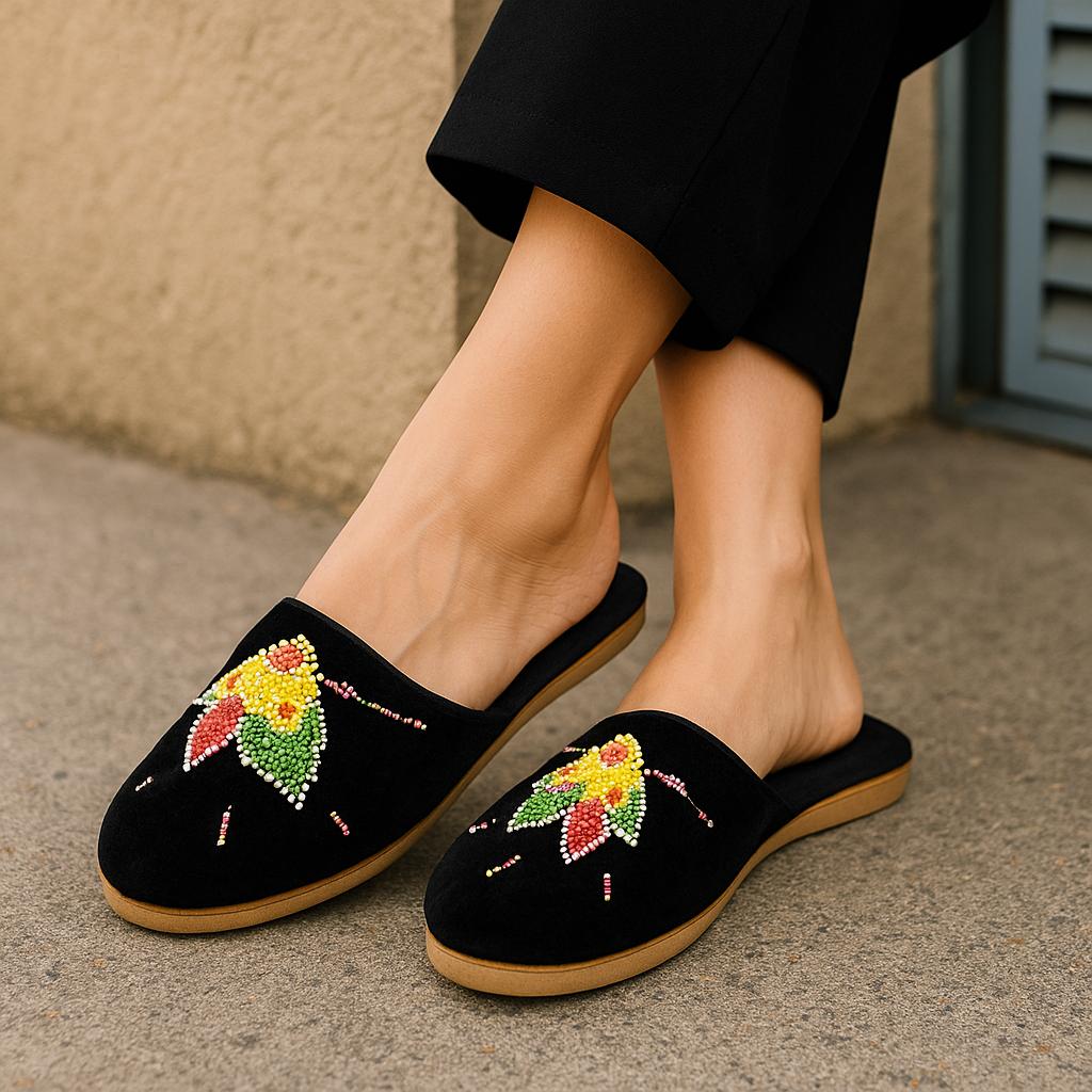 Alpombra 'Close-Toe' Heavy sole ladies multicolor indoor/outdoor native ...