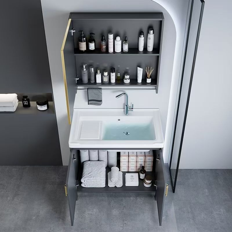 【COD】Bathroom wash basin complete set Aviation aluminum bathroom ...