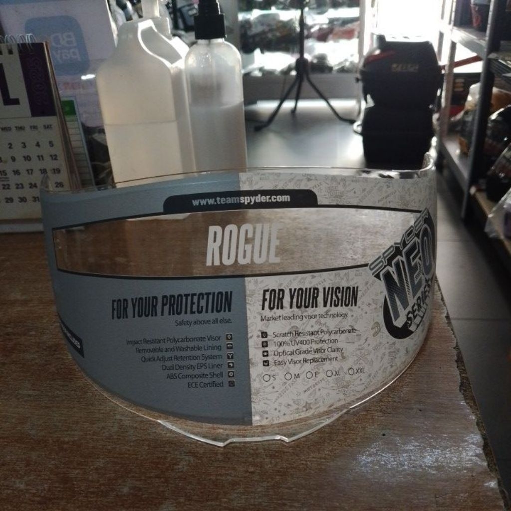 spyder rogue fullface helmet clear visor | Shopee Philippines