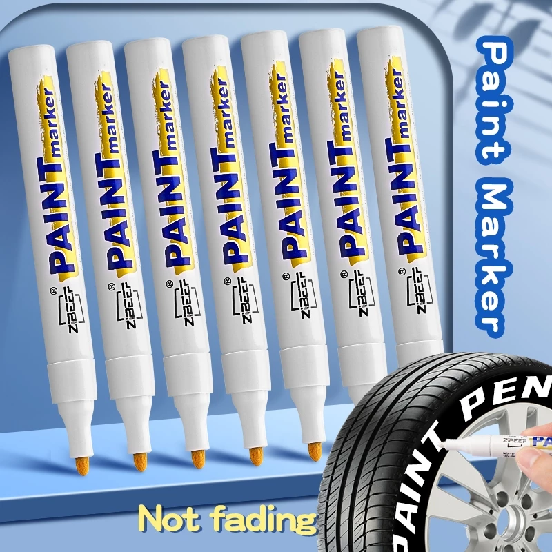 【Waterproof and Sunproof 】Rubber Permanent Paint Marker Pen Car Type ...