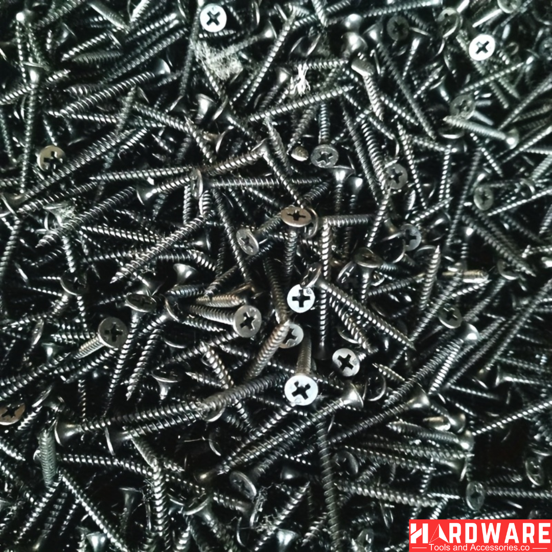 Black Screw Gypsum Screw for Wood and for Metal Self-tapping Screw 1 to 3 inches Hardware Tools ...