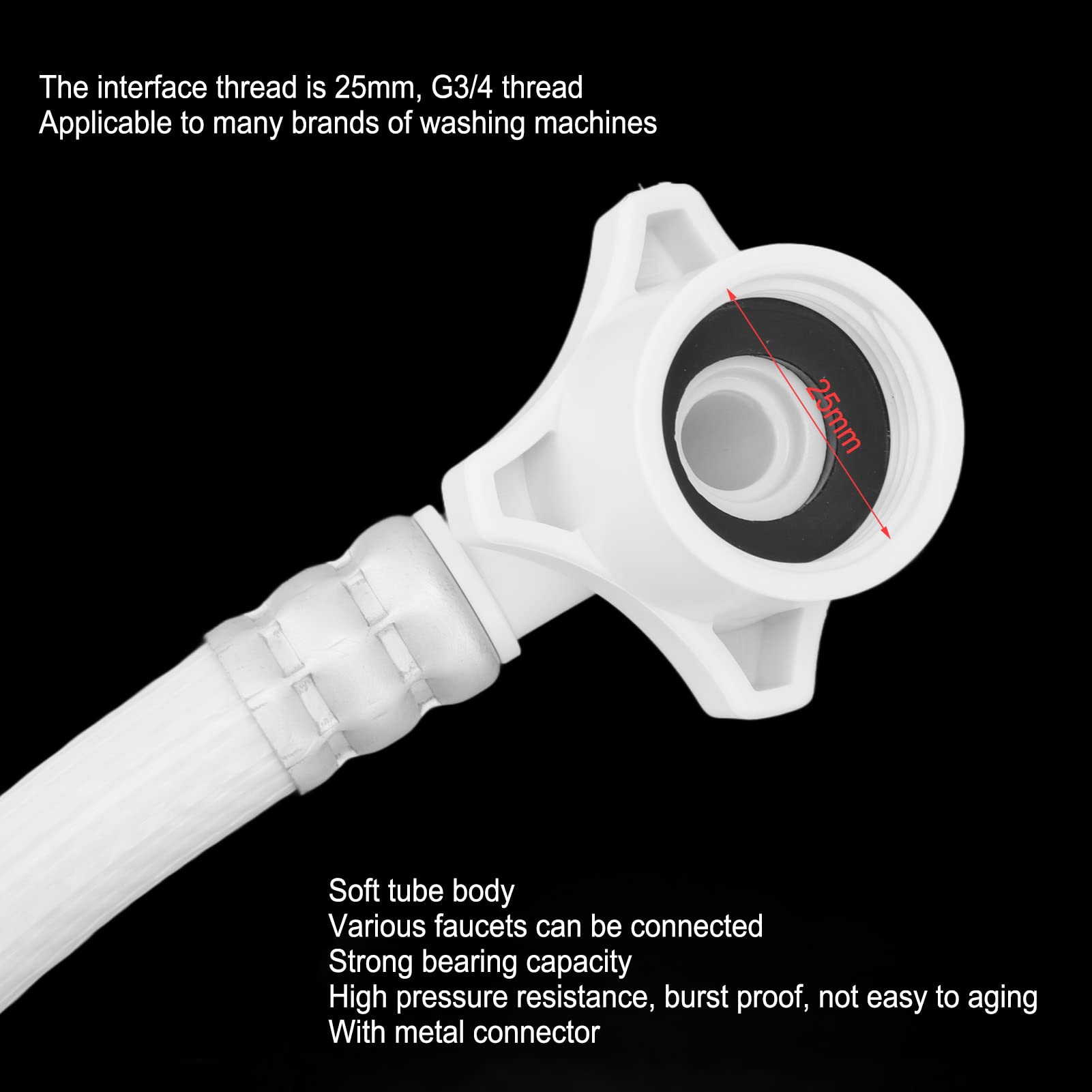 2.5-15m Optional Automatic Washing Machine Inlet Pipe Inlet Water Hose ...