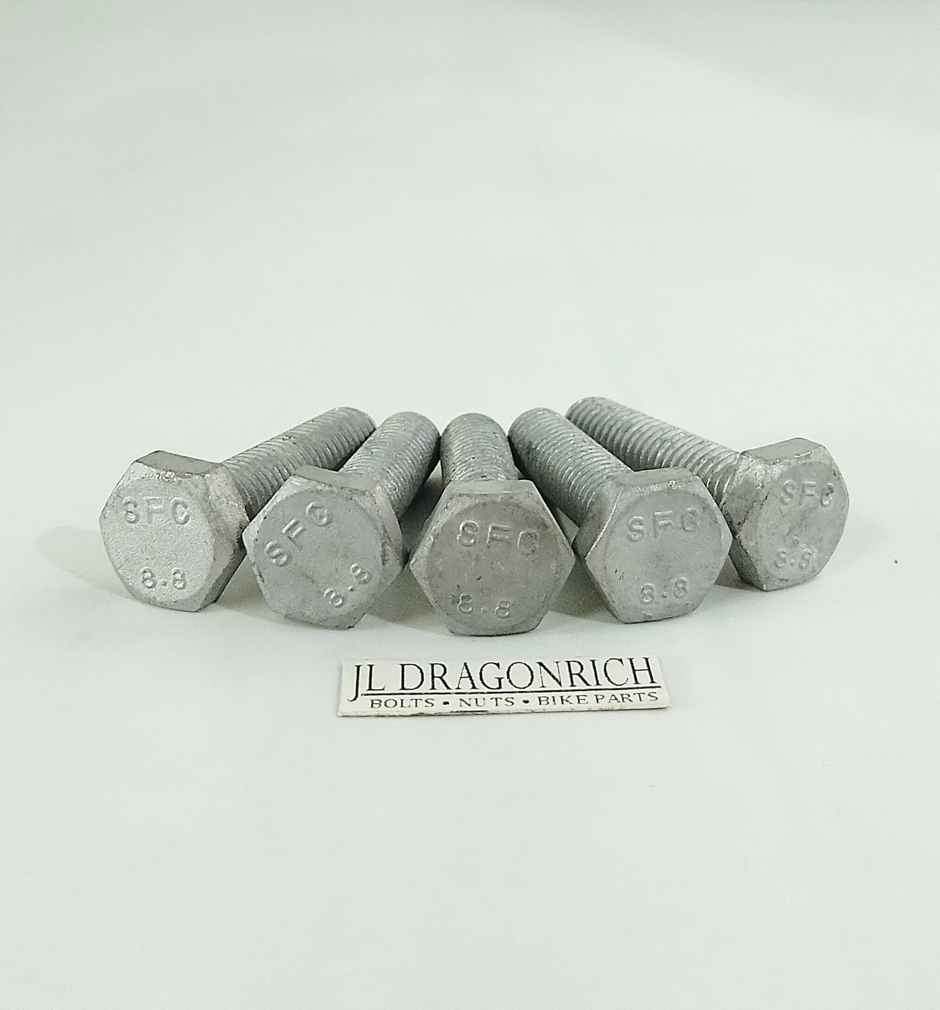 1-5PCS M10 [1.5P] G8.8 Hot Dipped Galvanized Hexagonal Head Bolt HDG ...