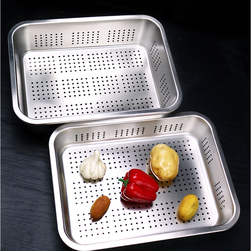 Perforated Pan/Perforated Tray Stainless Steel 1/1x6.5cm | Shopee ...