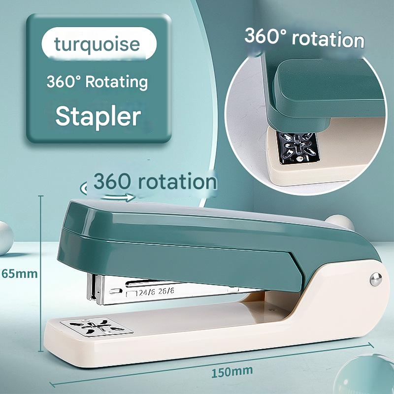 Large 360 Degree Rotating Stapler Labor-saving Stylish Office Student ...