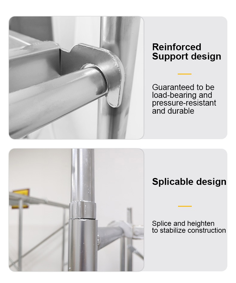 Heavy Duty Folding Scaffolding Portable Work Platform Complete Set with ...