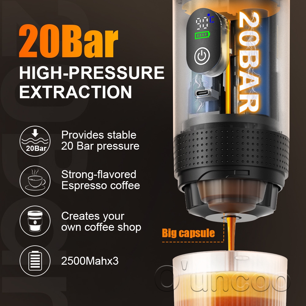 O'uncoo 3 in 1 Coffee Maker Multiple Capsule Expresso Machine For Nes ...