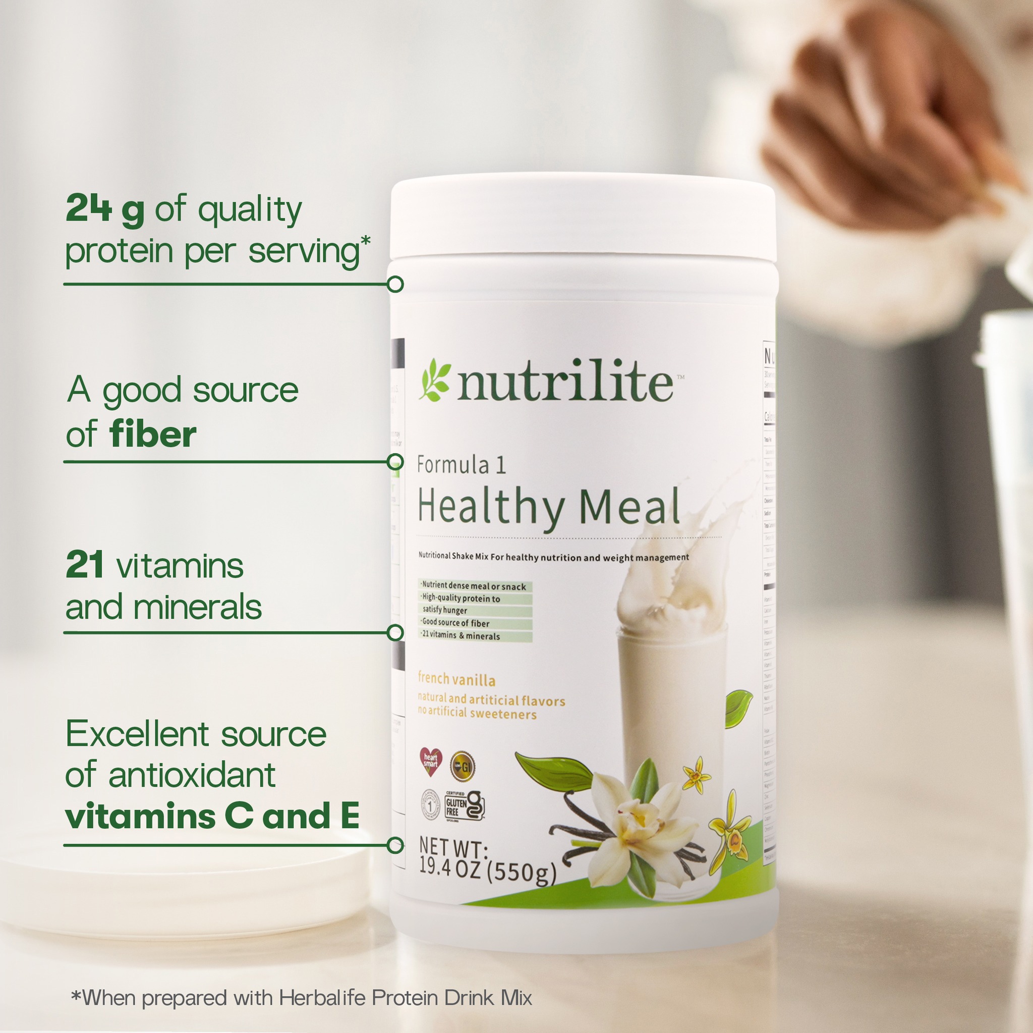 Nutrilite Meal Replacement Shake Powder for Weight Management French ...