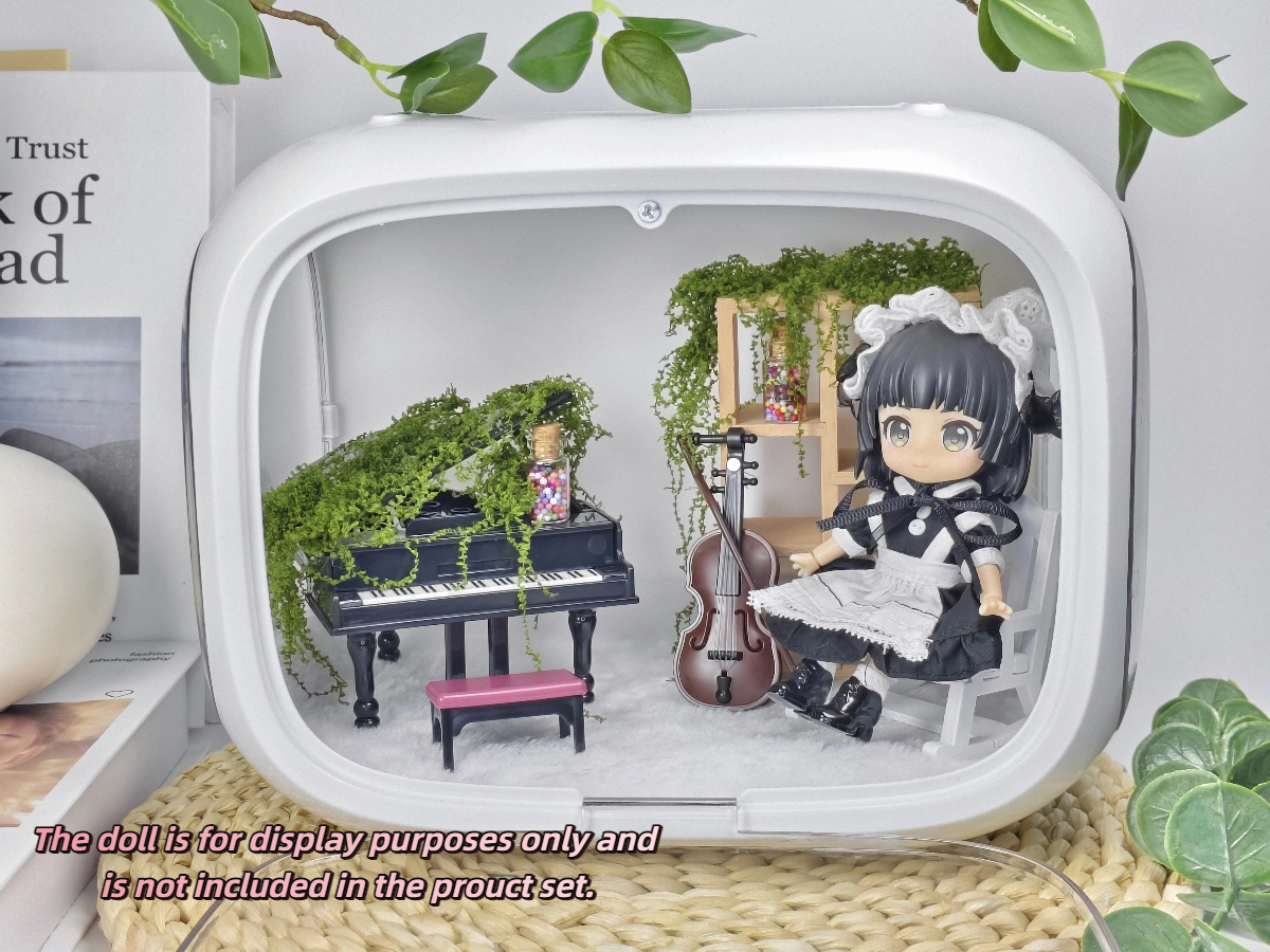 BLUEFEATHER Dollhouse 1:12 Scale Display Case for GSC OB11 Blind Box ...