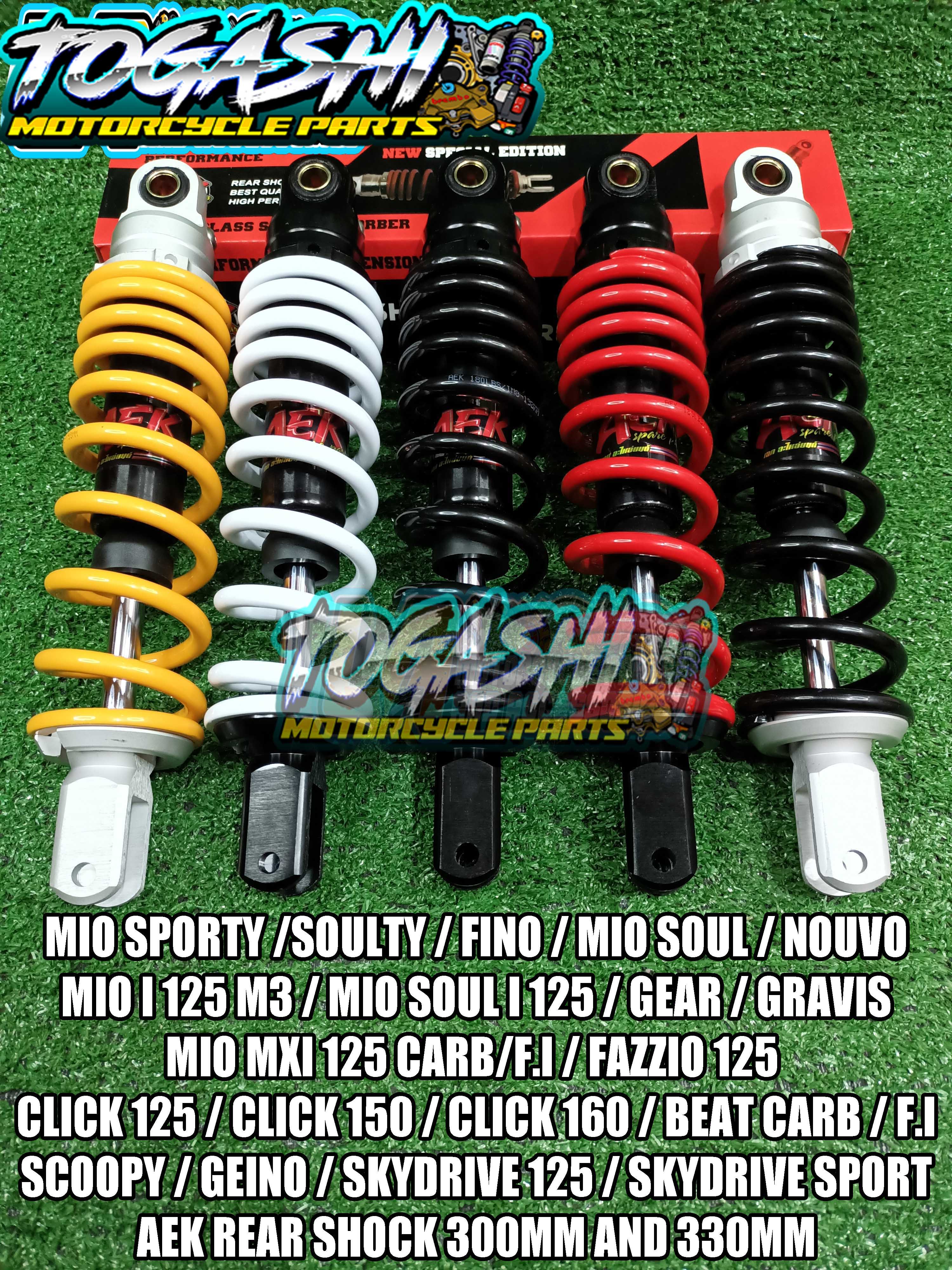 AEK REAR SHOCK 300MM / 330MM MIO SPORTY MIO I 125 MIO M3 MIO SOUL MIO ...