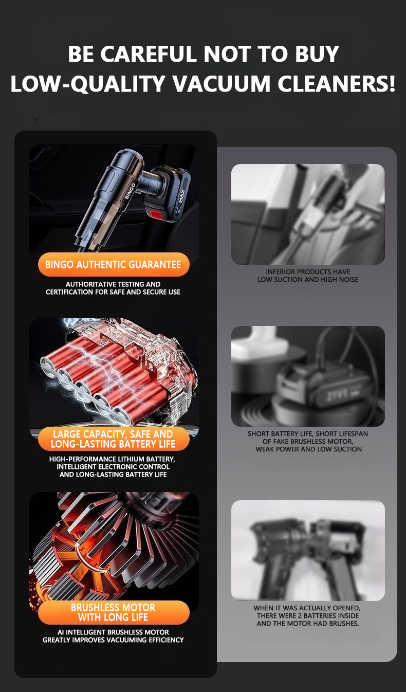 4 In 1 Lithium Vacuum Cleaner Cordless Portable Handheld Vacuum Cleaner ...
