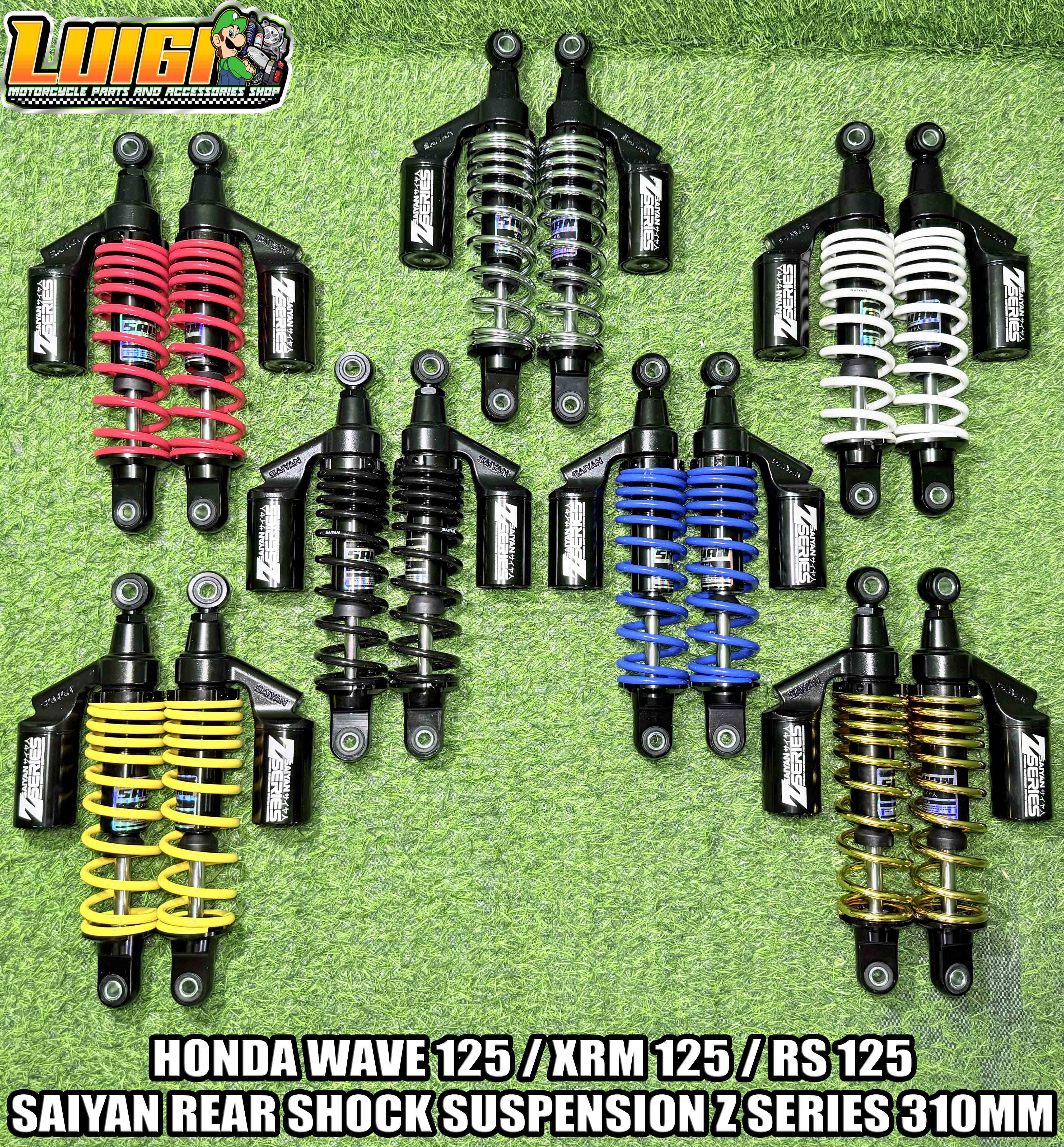 SAIYAN WAVE / XRM / SMASH / RS REAR SHOCK SUSPENSION Z SERIES W/ TANK ...