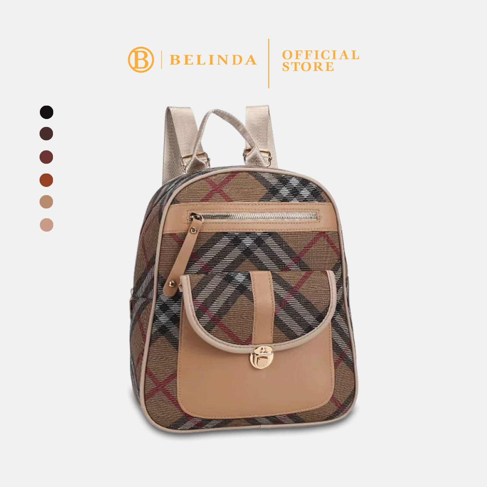 BELINDA Backpack For Woman PU Leather Korean Fashion Cute Ladies Girl College School Bag CP071 ...