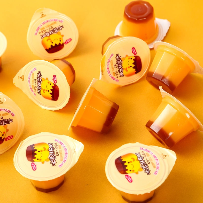 Egg Milk Coco Flavor Double Color Jelly Pudding 16pcs 400g | Shopee ...