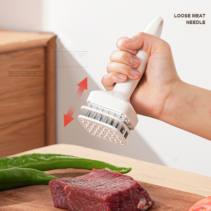 Steve Stainless Steel Meat Divider Tenderizer 24 Steel Needles Steak ...