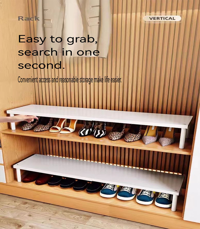 Retractable shoe cabinet layered partition shoe rack compartment ...