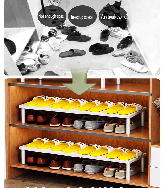 Retractable shoe cabinet layered partition shoe rack compartment ...