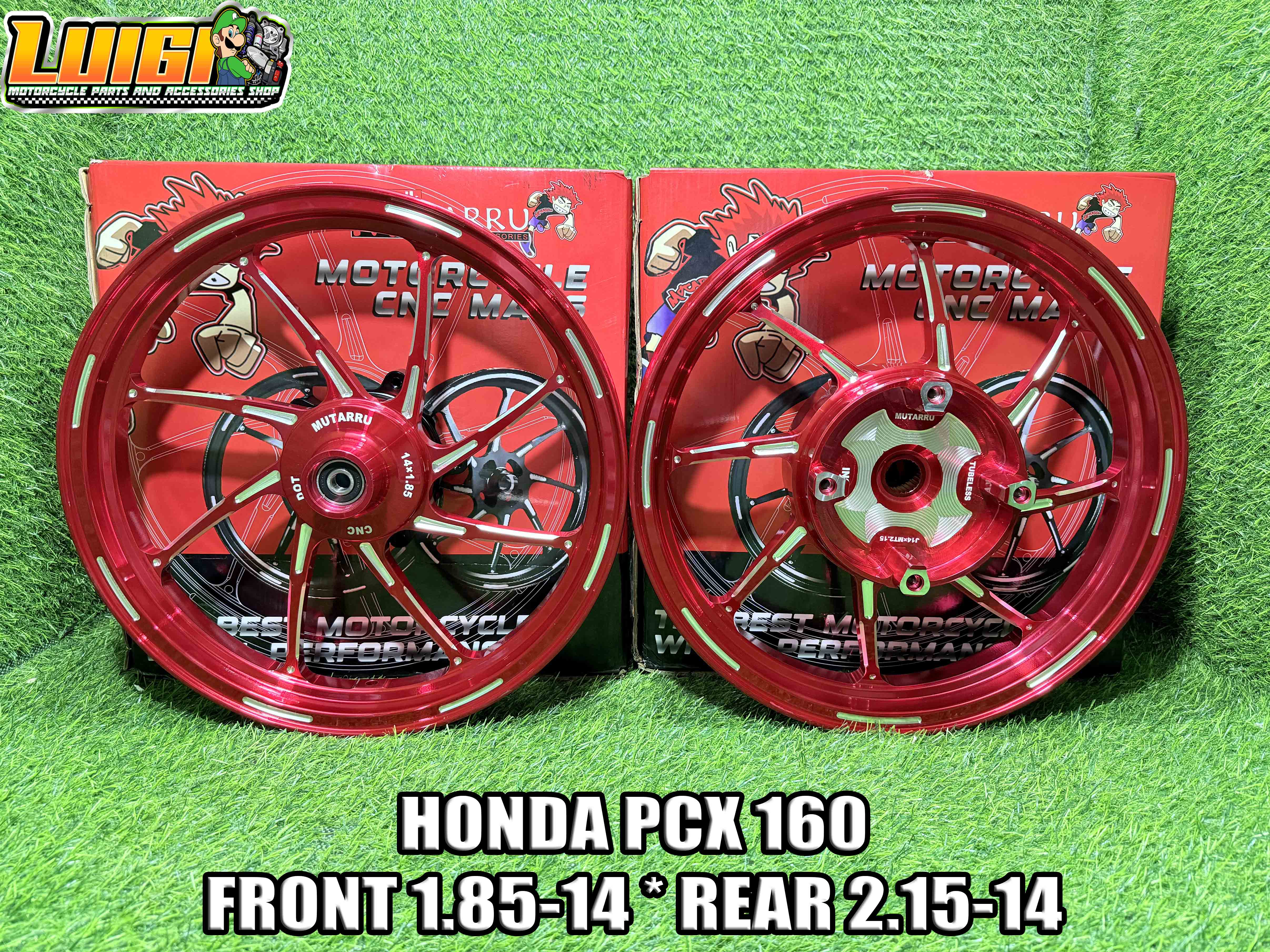 MUTARRU CNC MAGS HONDA PCX 160 (MC8) 14s 8 SPOKES 100% THAILAND MADE ...