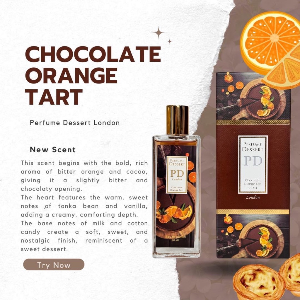 Chocolate Orange Tart 30ml/50ml/100ml Perfume Dessert London Official ...