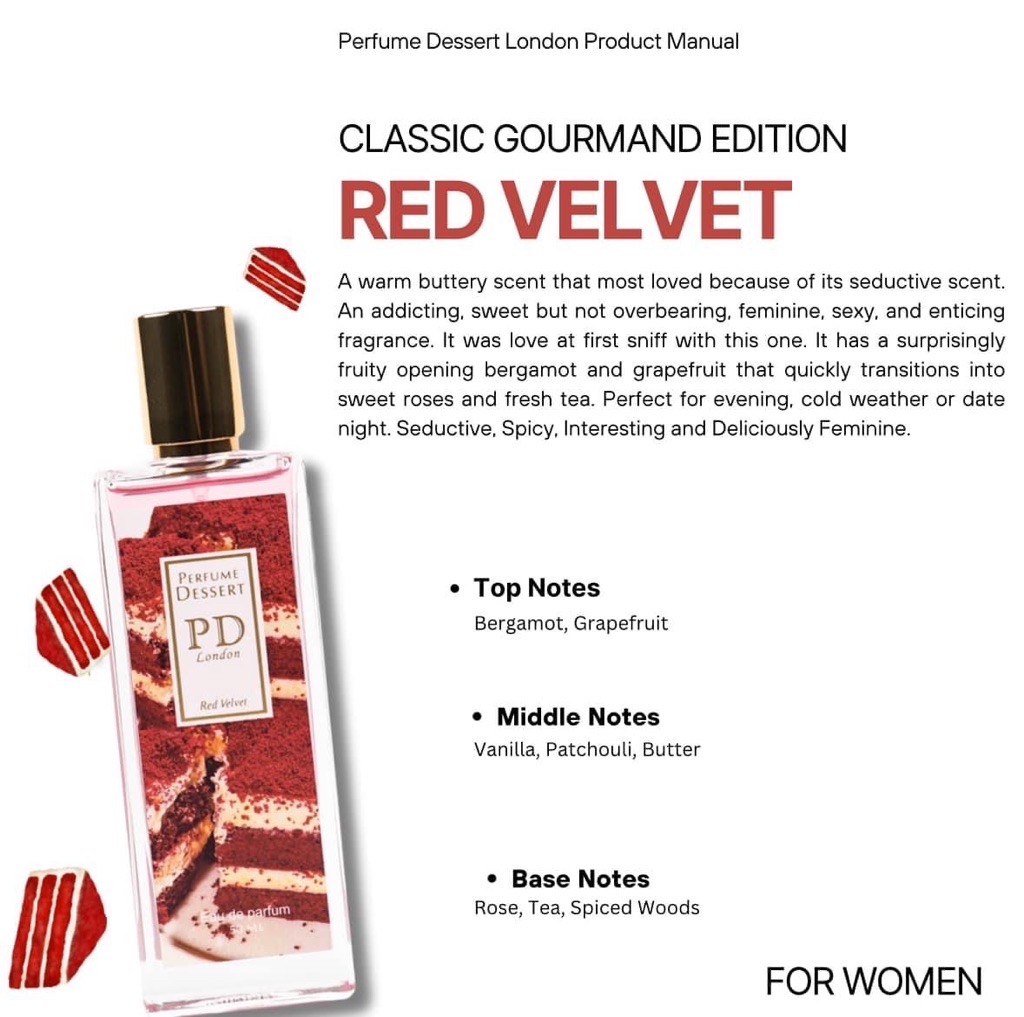 Red Velvet 30ml Perfume Dessert London Official Store | Long Lasting ...