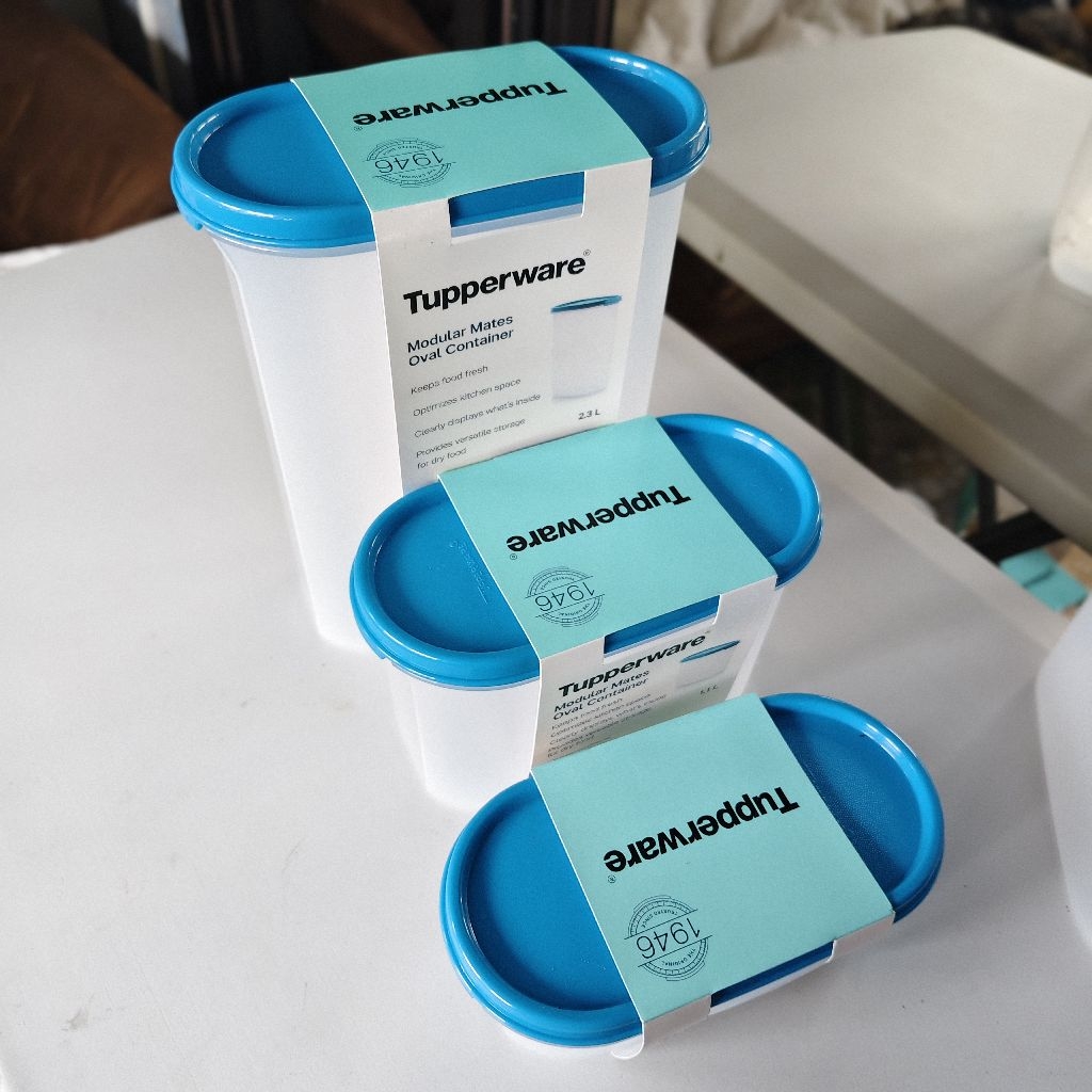 Tupperware Oval Modular Mates (100% Original/Authentic) | Shopee ...
