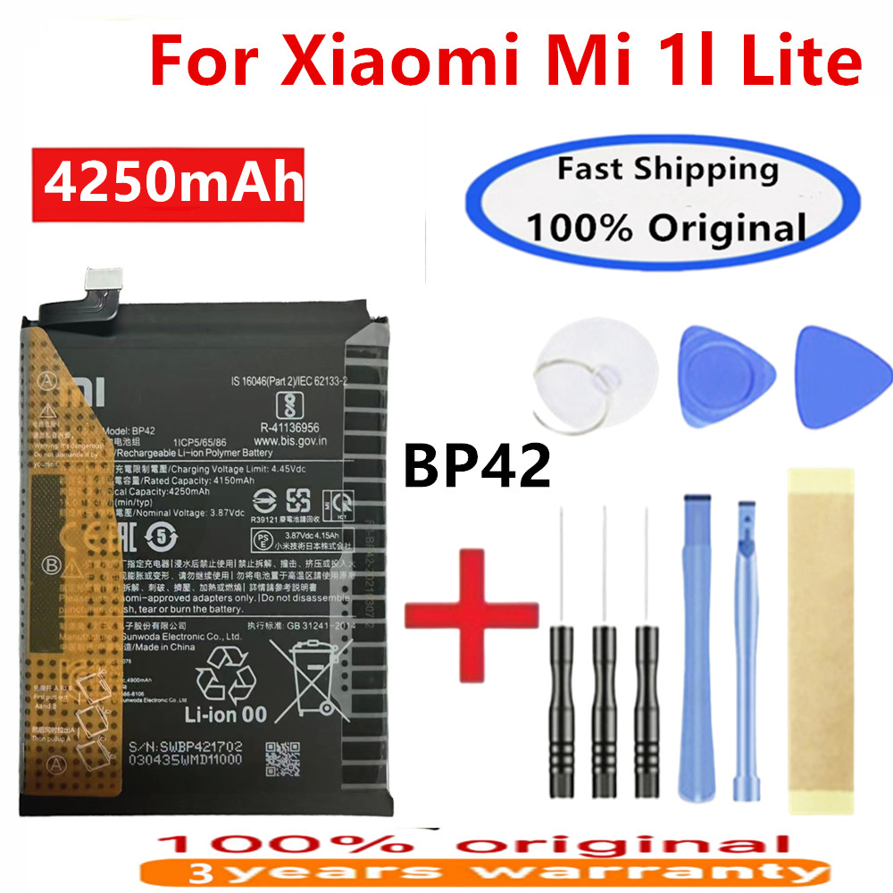 100%Original BP42 For Xiaomi 11 Lite 5G NE Mi 11Lite battery ...