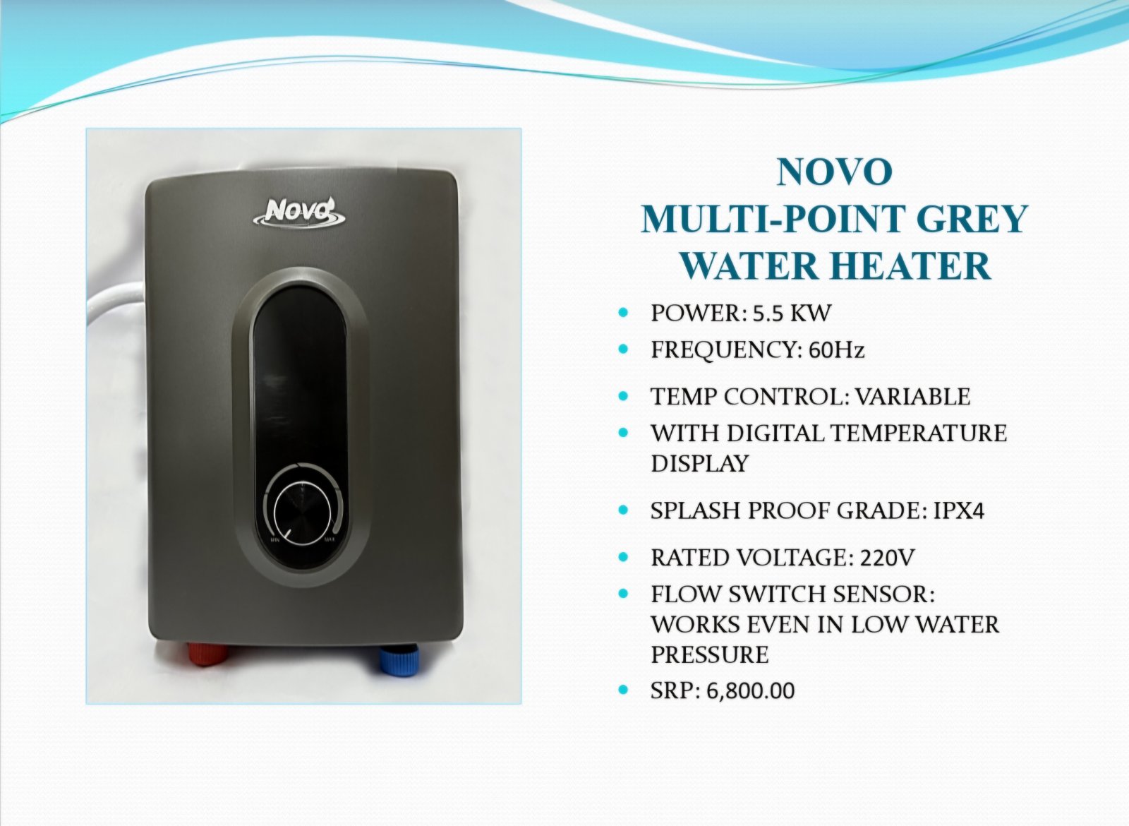APT Novo Multi-Point Water Heater (Grey) | Shopee Philippines
