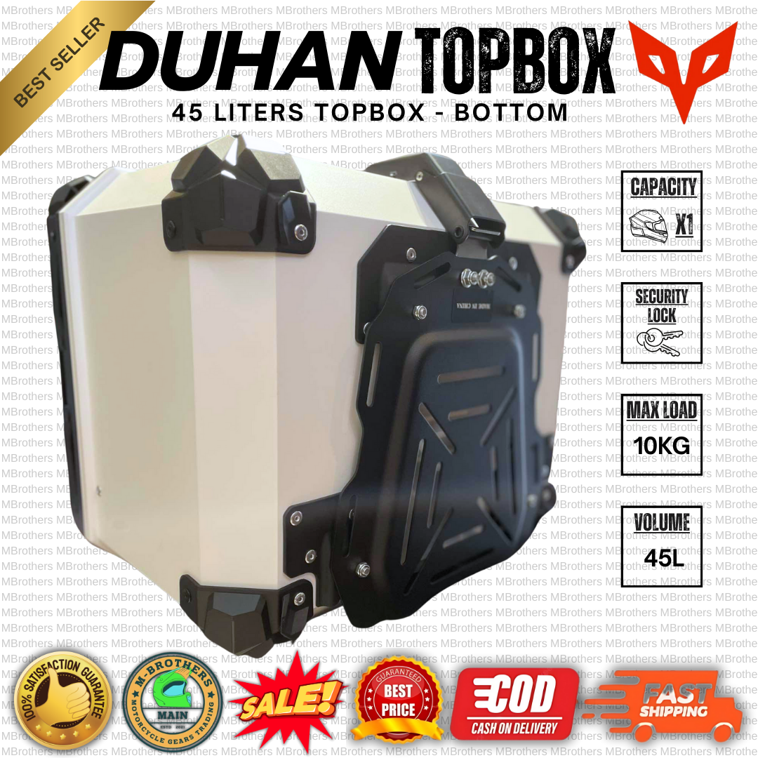 【Topbox Only】DUHAN Dual Lock - 45 Liters ABS Hard Plastic Topbox Free ...