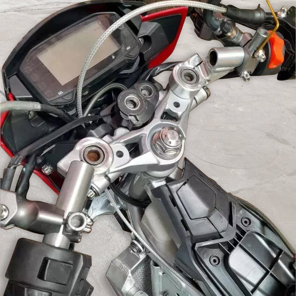 Alloy NUI Alloy Naked Handle Bar Raider 150Carb / r150fi / xrm/ rs125 ...