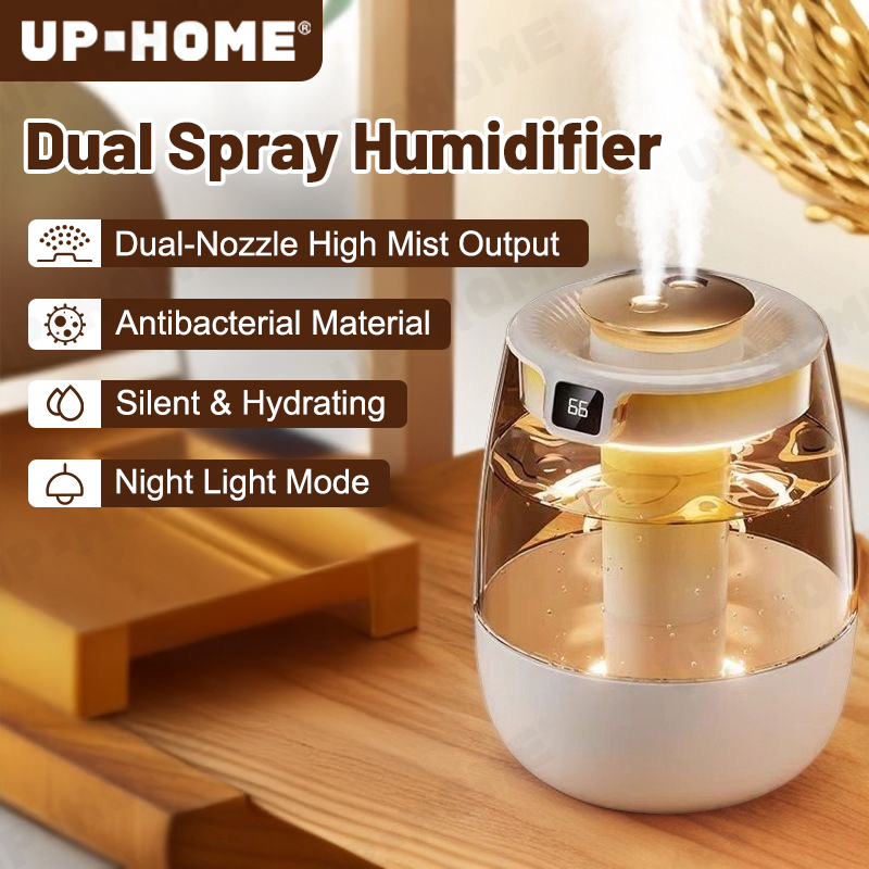 UP·Home Digital Humidifier With UV-C Sanitizing Dual Mist & Night Light ...