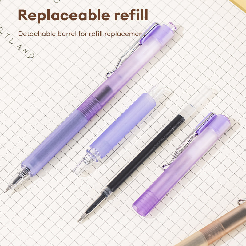 Deli 0.5mm Scented Gel Pen Press Ballpen Scented Writing Black Ink ...
