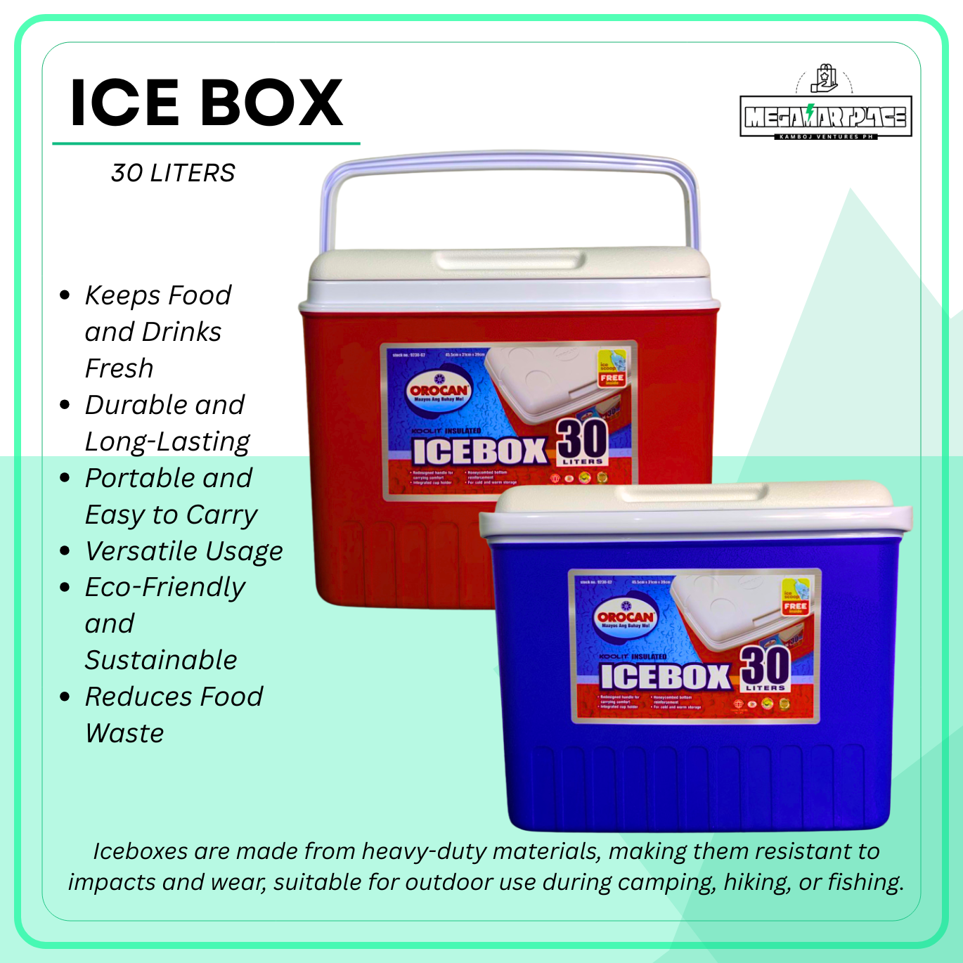 MegaMartPlace orocan icebox 30 liters, orocan icebox 30 liters sale ...