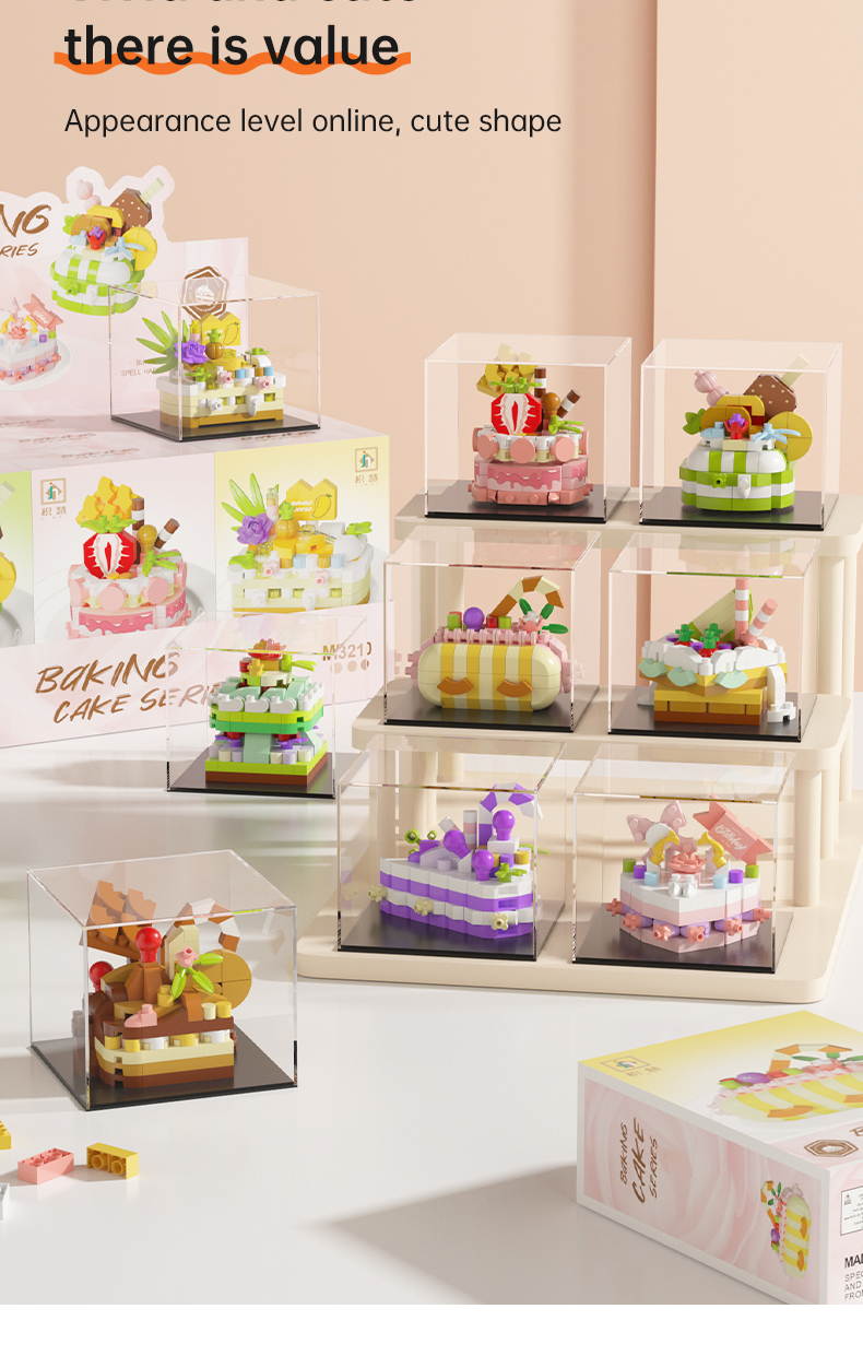 New Design Cake Party Building Blocks Dessert Fruit Chocolate Birthday ...