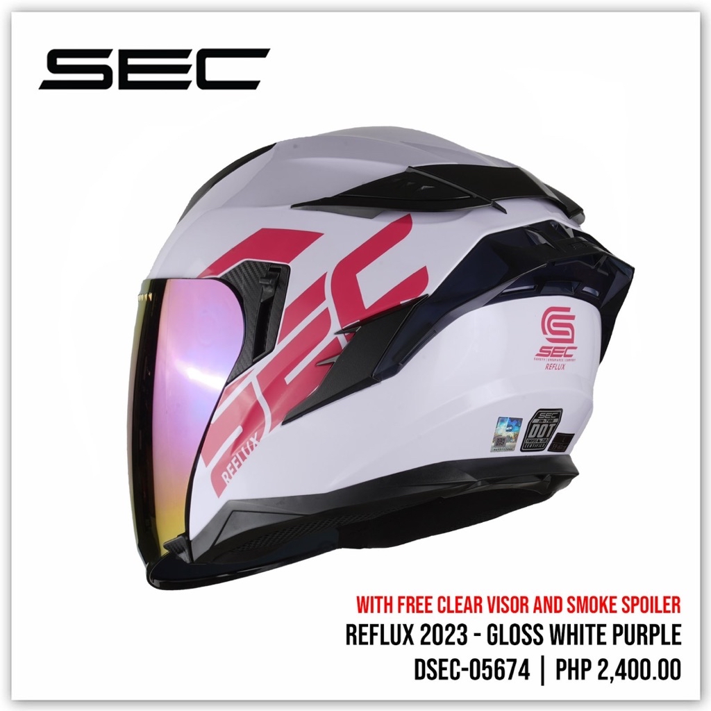 sec reflux half face dual visor helmet | Shopee Philippines