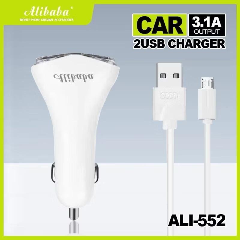 Alibaba Ali-552 3.1A 2Usb Car Charger For IPH Micro Andriod | Shopee ...