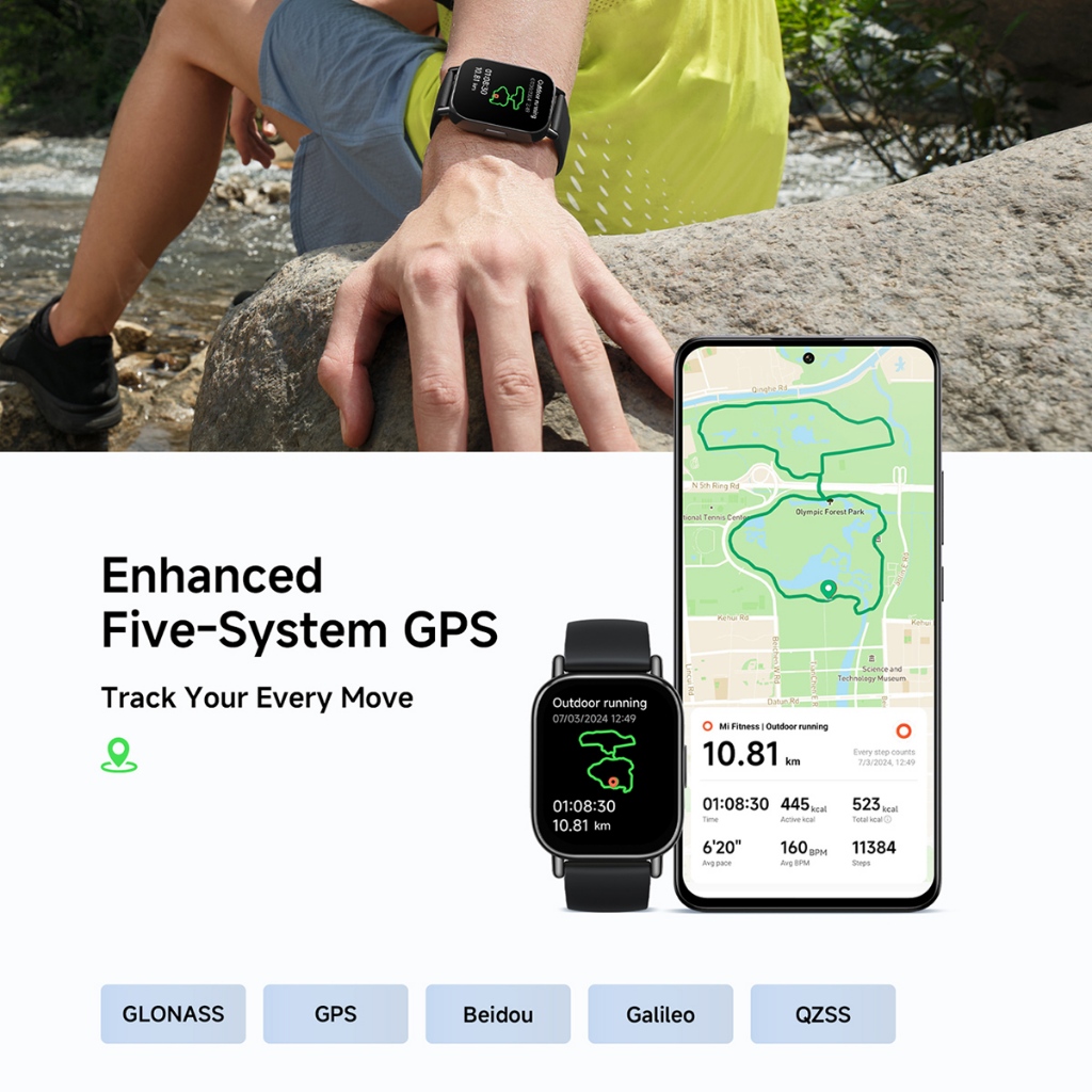 Xiaomi Redmi Watch 5 Lite 1.96inch AMOLED Display Built-in GPS 5ATM ...