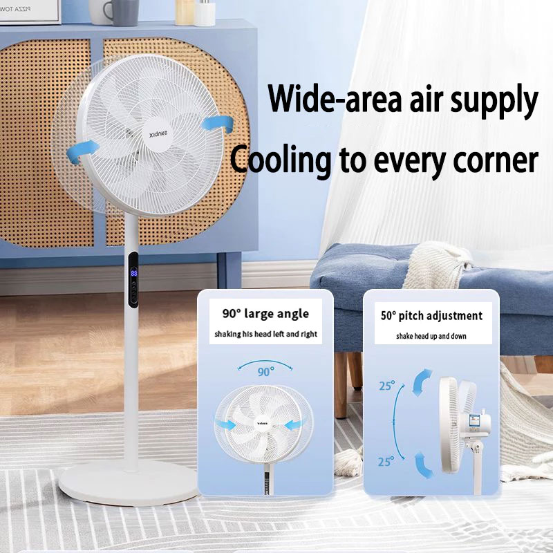 electric fan stand fan 18” with Remote Control – 8-Speed, 7 Blades, 9 ...