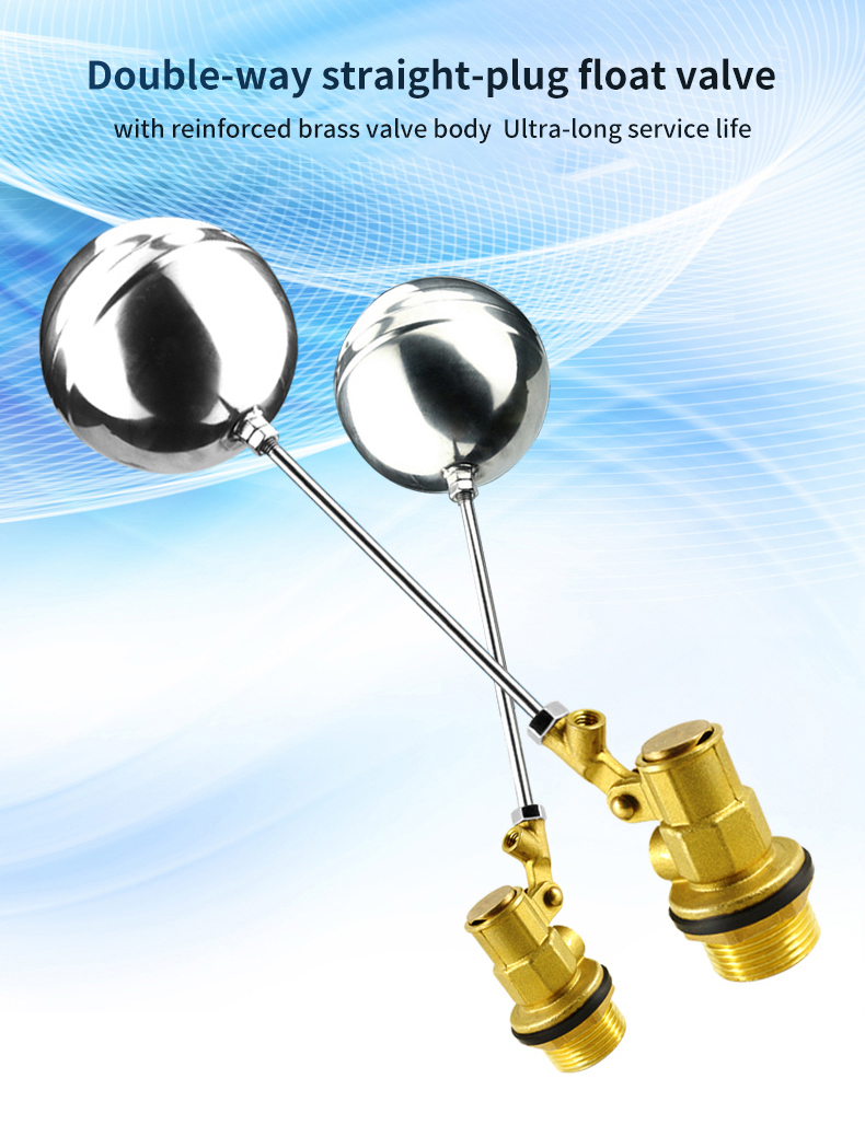 1/2" 3/4" PVC Float Valve Ball Type Brass Fittings STAINLESS float ...
