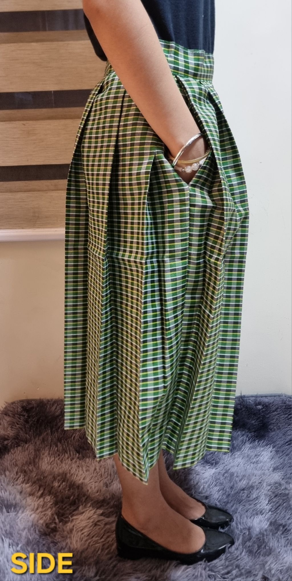 CHECKERD GREEN SKIRT UNIFORM(TAMBO and MANUYO ELEMENTARY) | Shopee ...
