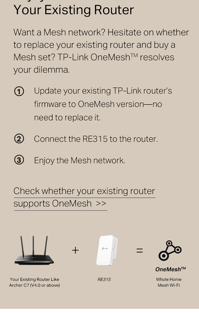 TP-Link | RE315 | AC1200 | EasyMesh | Wi-Fi 5 | Range Extender | WiFi ...